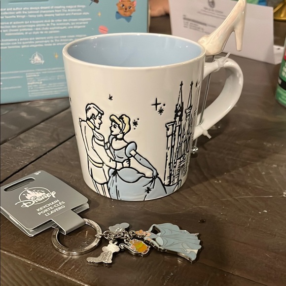 Disney | Accents | Disney Cinderella Mug With Black And Blue Accents ...